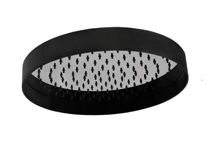 Cosmopolitan Shower Rose with Shroud Matte Black | Architectural ...