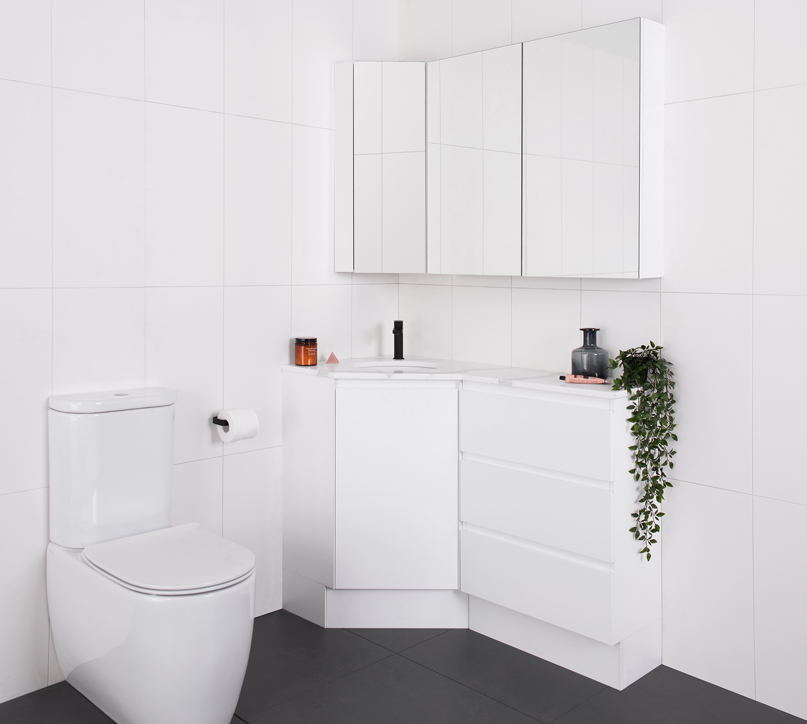 Glacier Corner Vanity | Architectural Designer Products | ADP