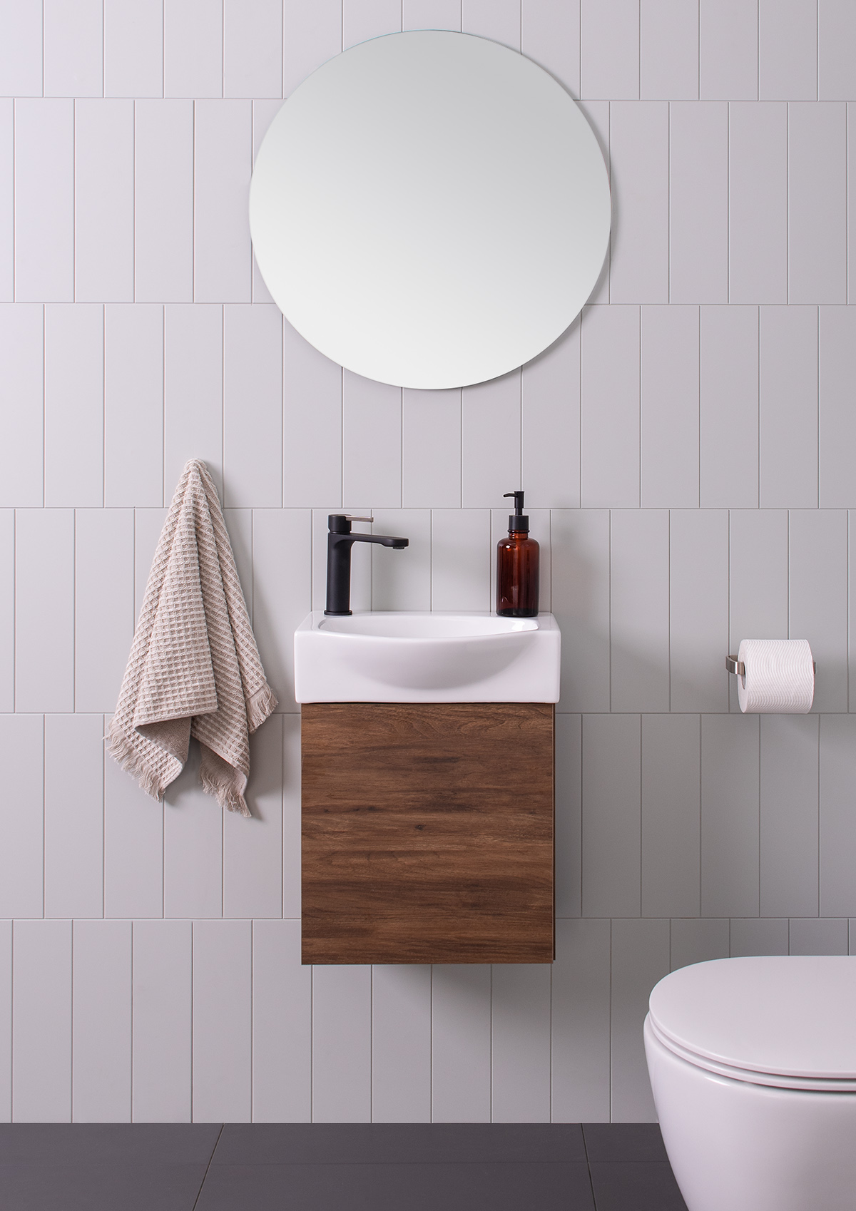 Tiny Semi-Recessed Vanity | Architectural Designer Products | ADP