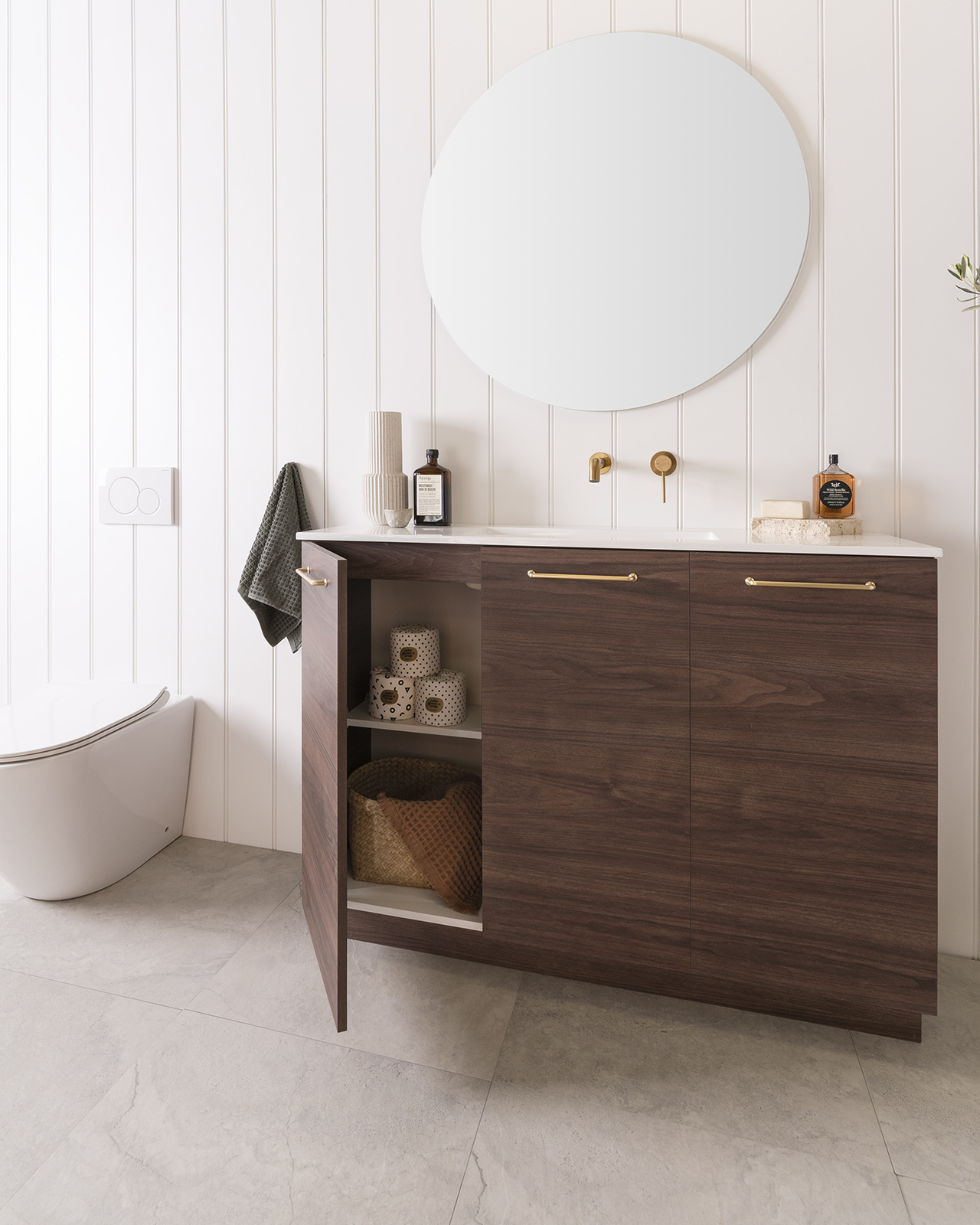 Glacier Full Depth, All-Door Vanity | Architectural Designer Products | ADP