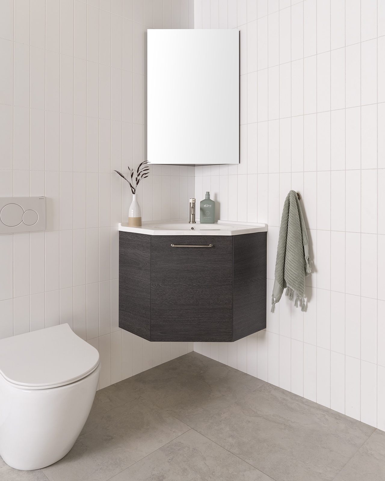 Glacier Corner Vanity | Architectural Designer Products | ADP