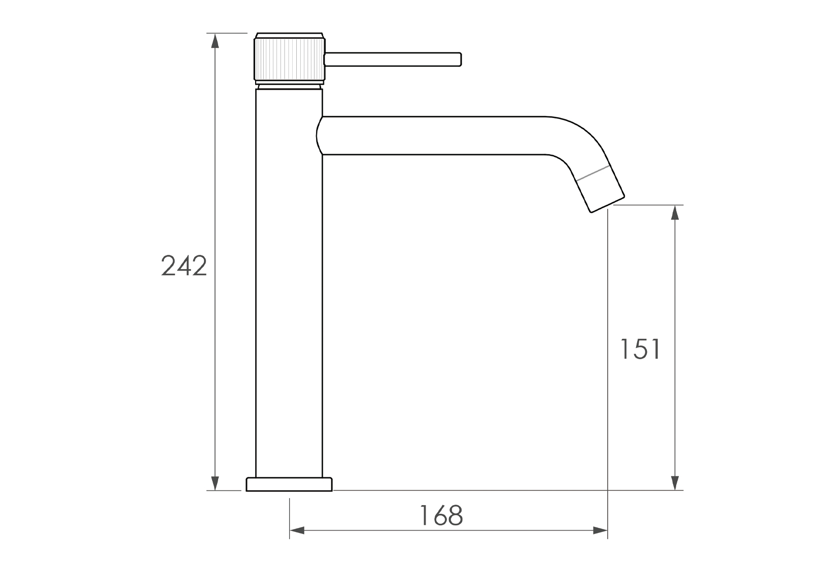 Soul Groove Extended Basin Mixer Brushed Copper | Architectural ...