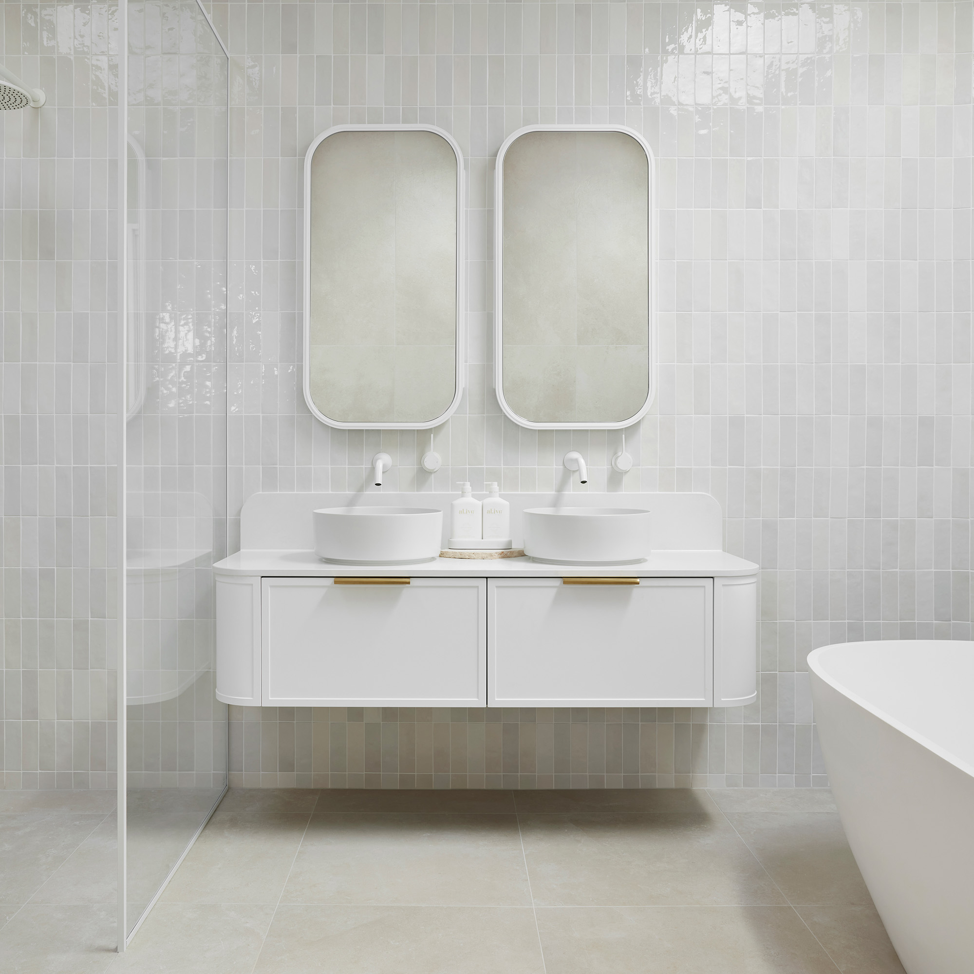 Flo Curved Vanity | Architectural Designer Products | ADP