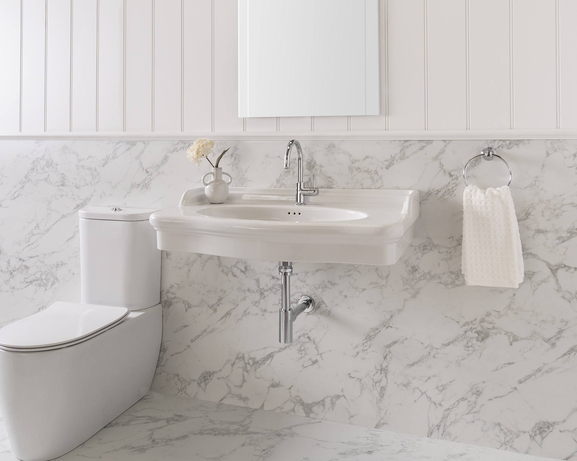 Wall hung basin store